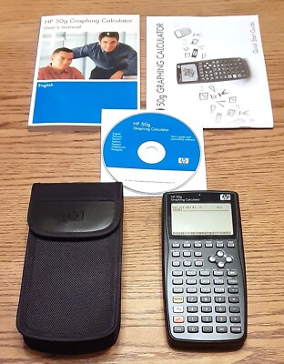 HP 50g Hewlett Packard Graphing Calculator with Case, Manual and CD ...