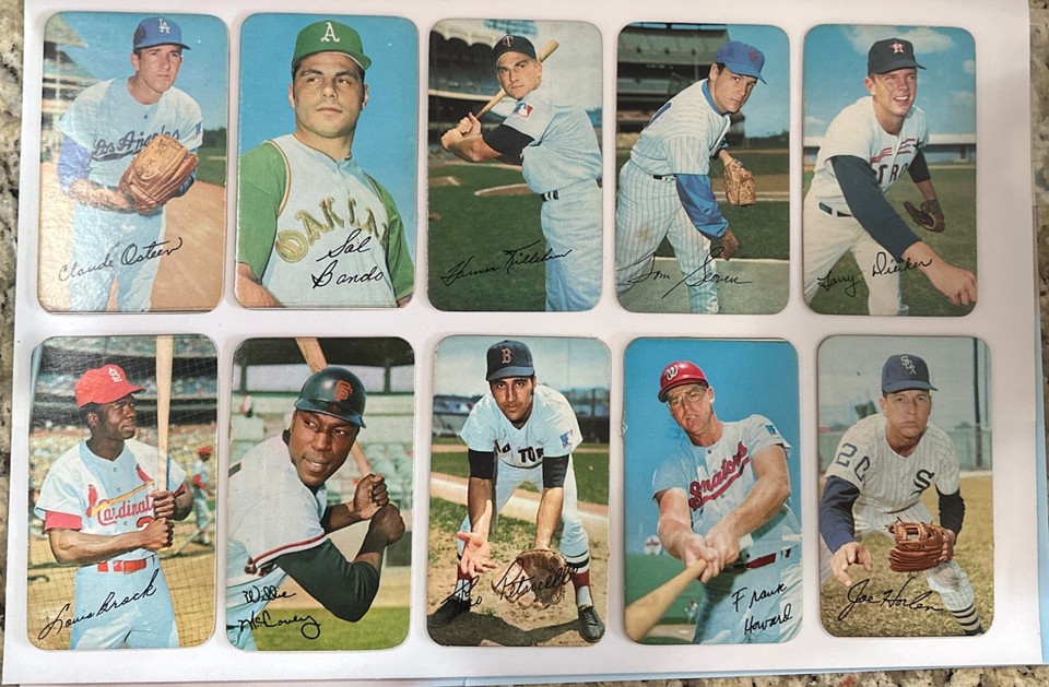 LOT of (18) Different 1970 Topps Super Baseball Cards MANY HOFers. VG ...