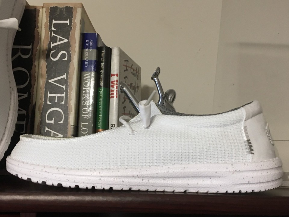 Oregon Ducks Loafer Mens 12 White Hey Dudes Wally Sport Mesh Lace ...