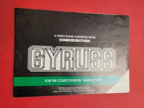 Gyruss Atari 5200 Video Game Manual/Instruction Booklet Only | eBay