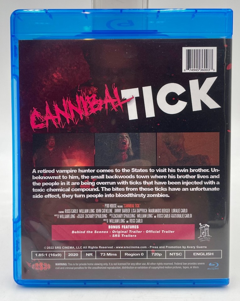 CANNIBAL TICK BLU-RAY USED RARE OOP SRS CINEMA 674945360033| eBay