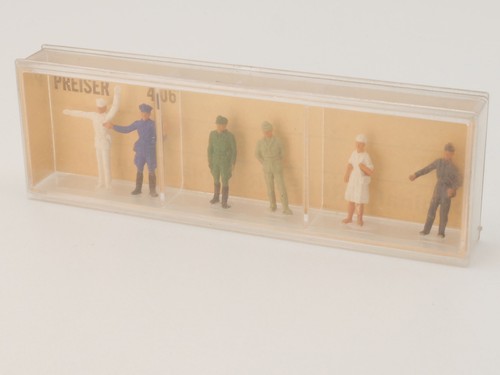 Preiser 4061 Model Railway Figurines IN Uniform H0 Approx. 1970 Boxed ...