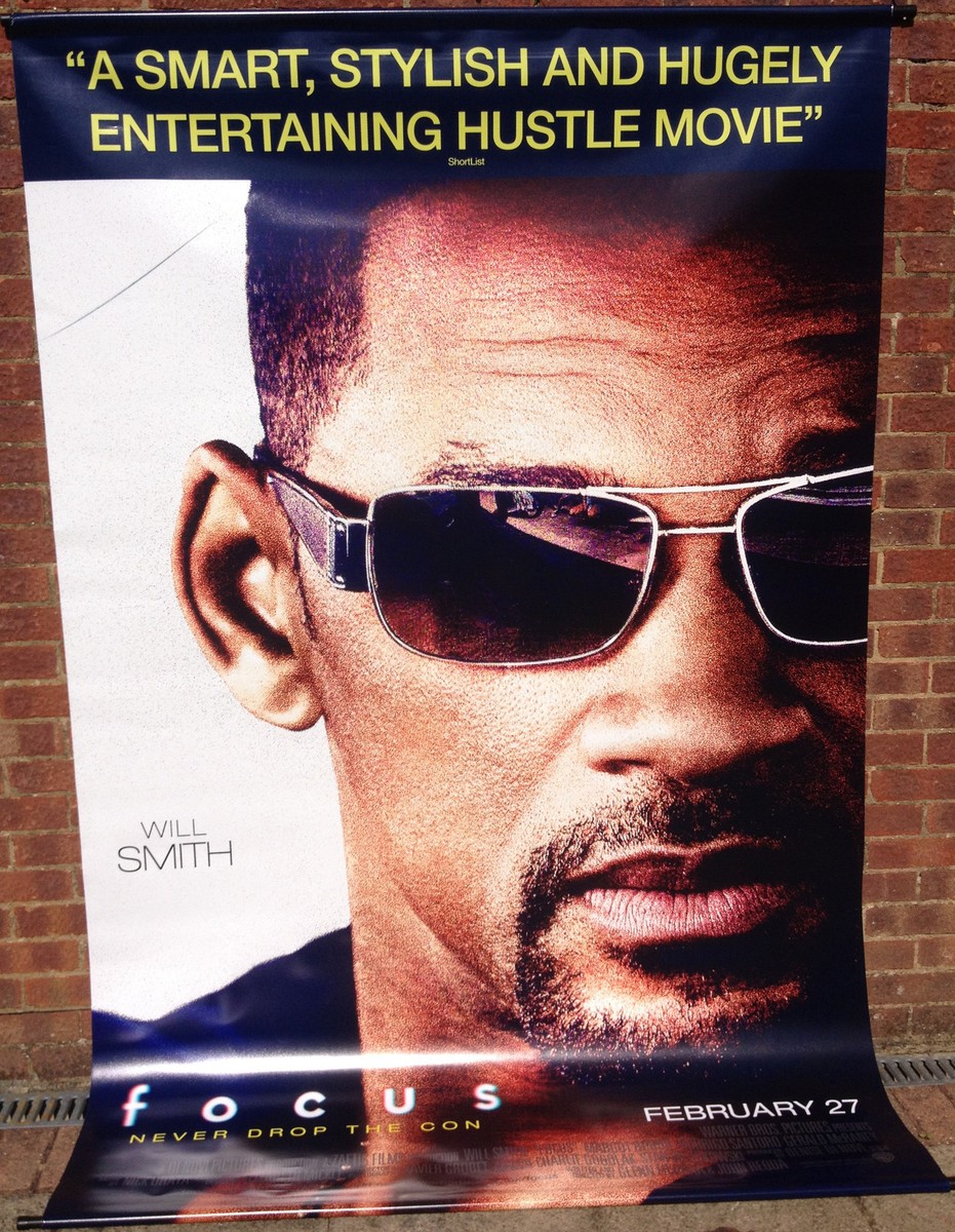 Fokus Will Smith Filmplakat Focus Will Smith Margon Robbie Movie Metal