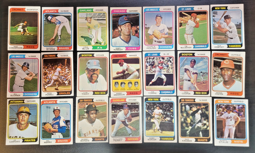 1974 Topps Baseball 900+ Card Lot - Mostly Commons and minor stars - no ...