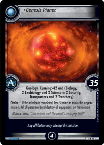 Star Trek 2E: Genesis Planet [LightlyPlayed, 2007] Genesis Collection ...