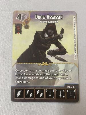 DROW ASSASSIN * MINION HUMANOID OP PROMO D&D Dice Masters Wizkids | eBay