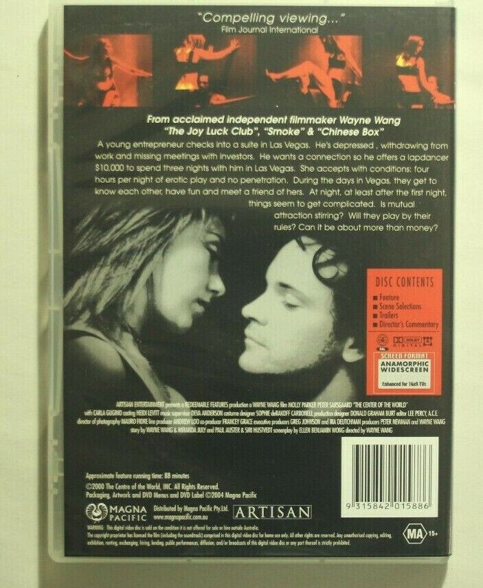 The Center of the World (DVD, 2001) Molly Parker Peter Starsgaard RARE ...