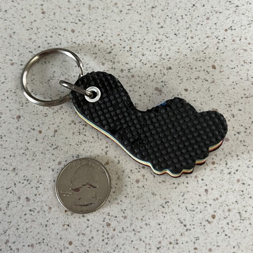 Vintage Rainbow Foam Floating Flip Flop Keychain Key Ring #44821 | eBay