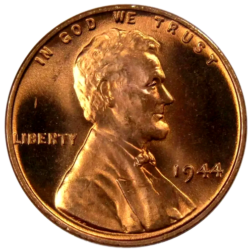 1944 P Lincoln Wheat Cent Gem Choice BU Copper Bronze Penny Straight ...