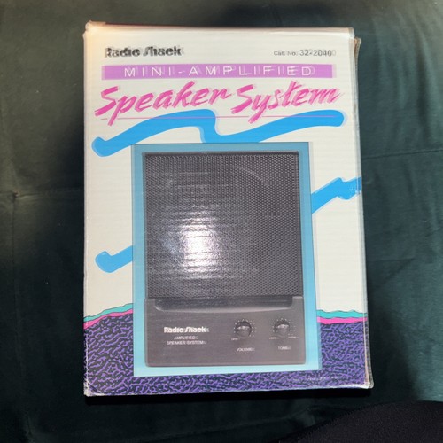 Radio Shack Mini-Amplified Speaker System Model 32-2040 RARE Brand New ...