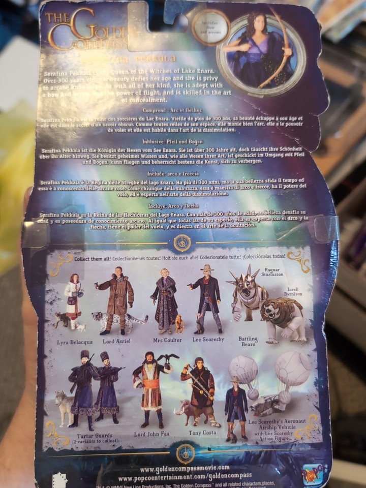 The Golden Compass Serafina Pekkala Action Figure Boxed His Dark ...