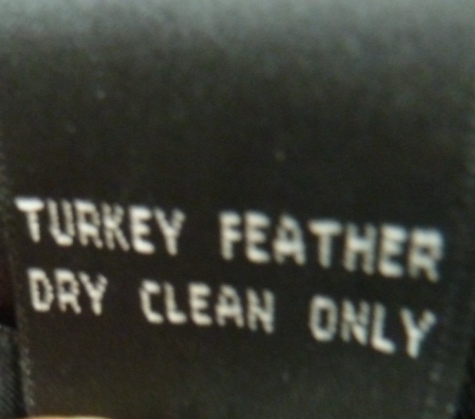 Lapis Turkey Fur Shawl Wrap Collar Black Lined Pink Ribbon Bow Tie Goth ...