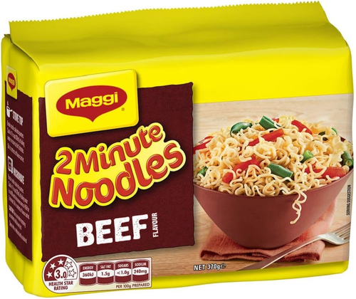 2 Minute Noodles, Beef, 5 Pack, 360G | eBay