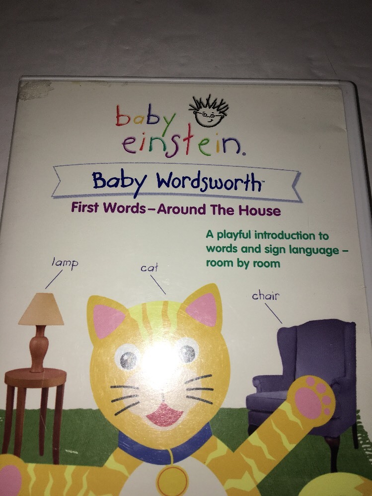 Baby Einstein-Baby Wordsworth/First Words-Around the House-DVD-RARE ...