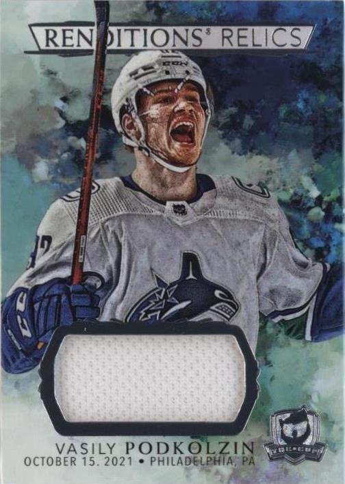 2021-22 Upper Deck The Cup - Rendition Relics Vasily Podkolzin #RR-VP ...
