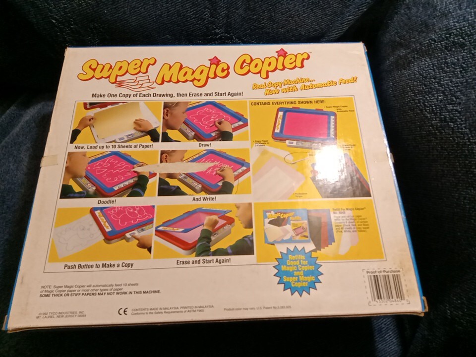 Vintage Magic Copier Machine In Box TYCO Toy Play Copy Art *Untested ...