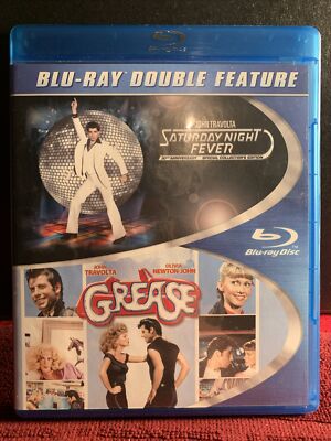 Double Feature-Saturday Night Fever/Grease (Blu-ray Disc, 2013, 2-Disc ...