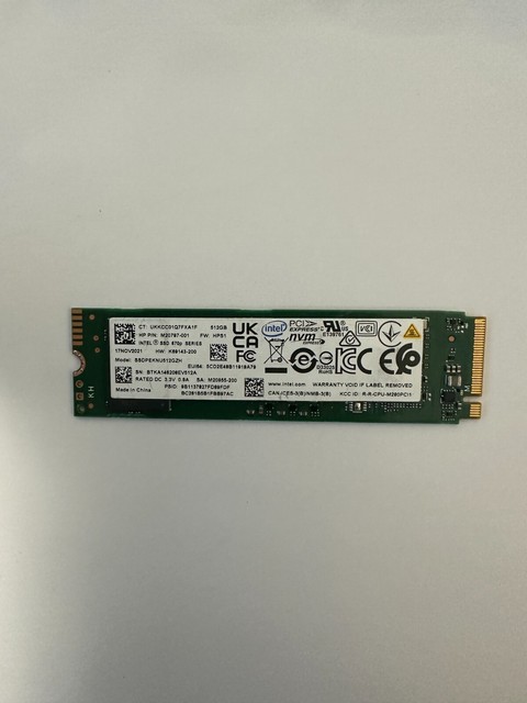 Intel 512GB 670p M.2 2280 NVMe SSD SSDPEKNU512GZH HPS2 HP M20797-001 ...