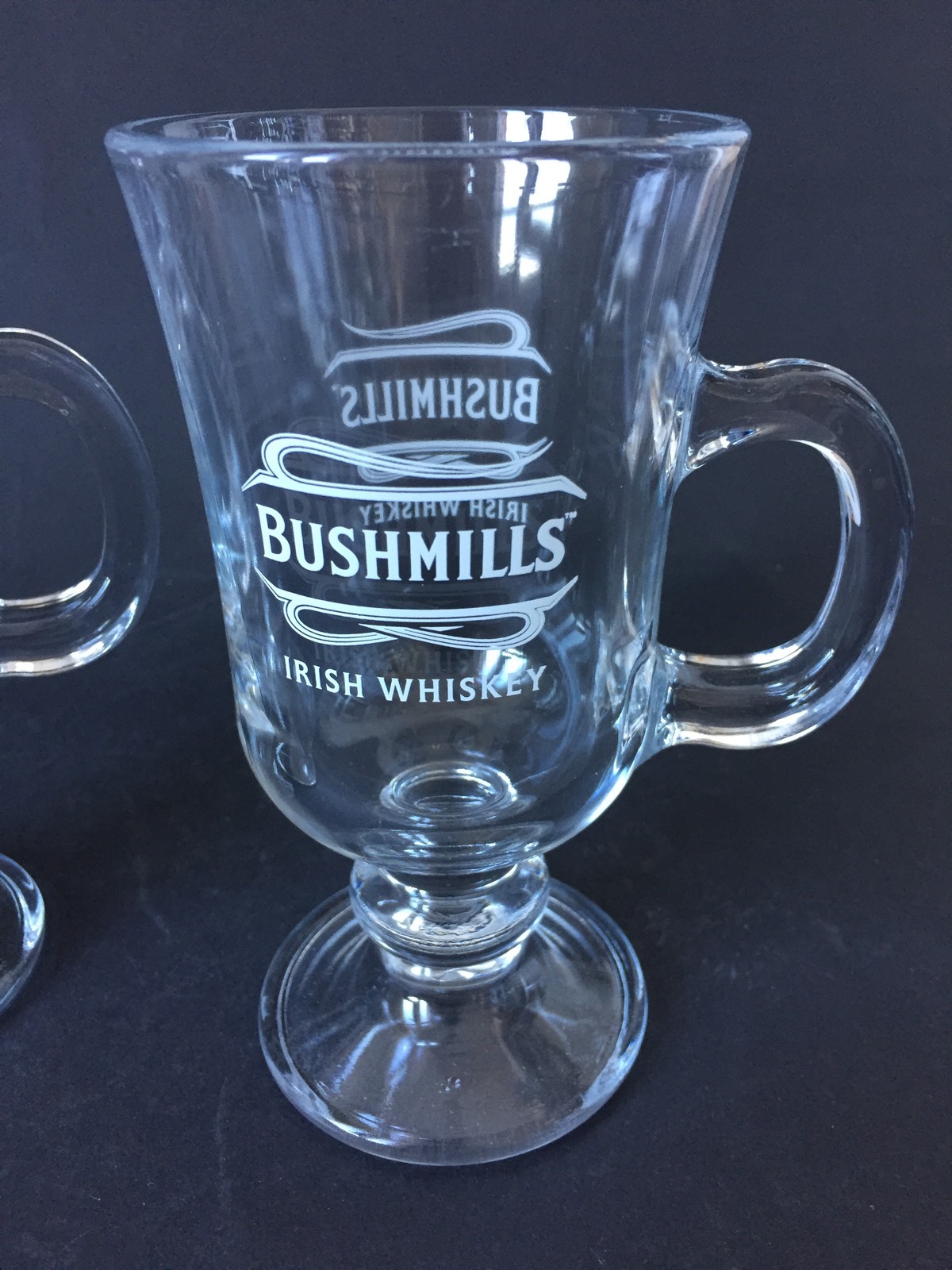 2x Bushmills Irish Coffee Glas Gläser Grog Glas Longdrink Cocktail 2er ...