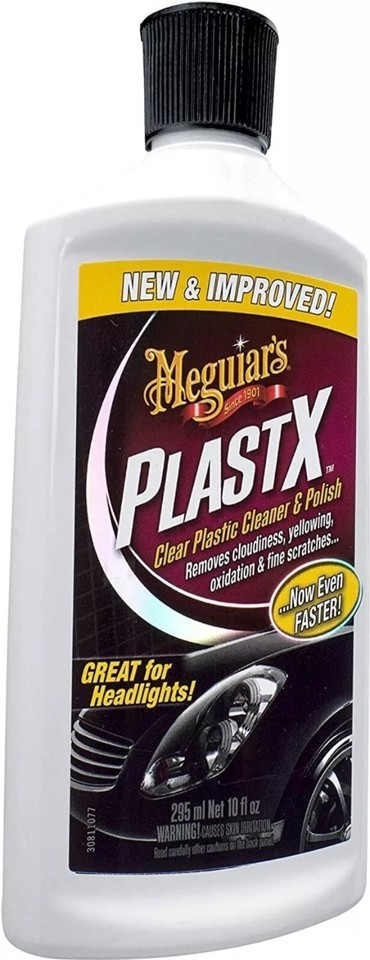 Meguiar's G12310 PlastX Clear Plastic Cleaner & Polish, 10 Fluid Ounces ...