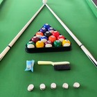 7FT Coin Operated Pool Table Billiards green with accessories ...