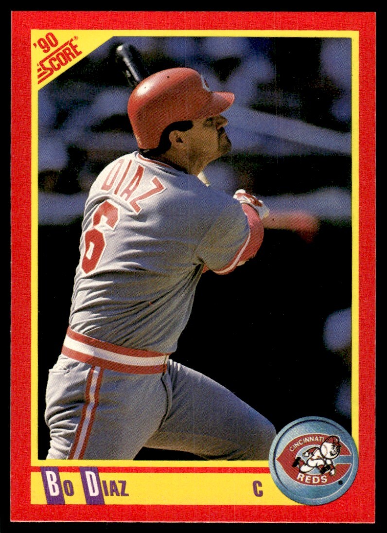 1990 Score Baseball Card Bo Diaz Cincinnati Reds #434 | eBay