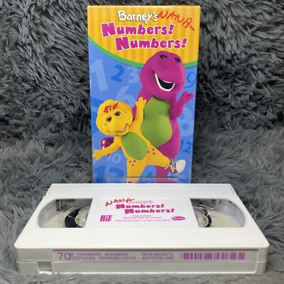 Barney Numbers! Numbers! VHS Tape 2003 HiT Entertainment Barney Video ...