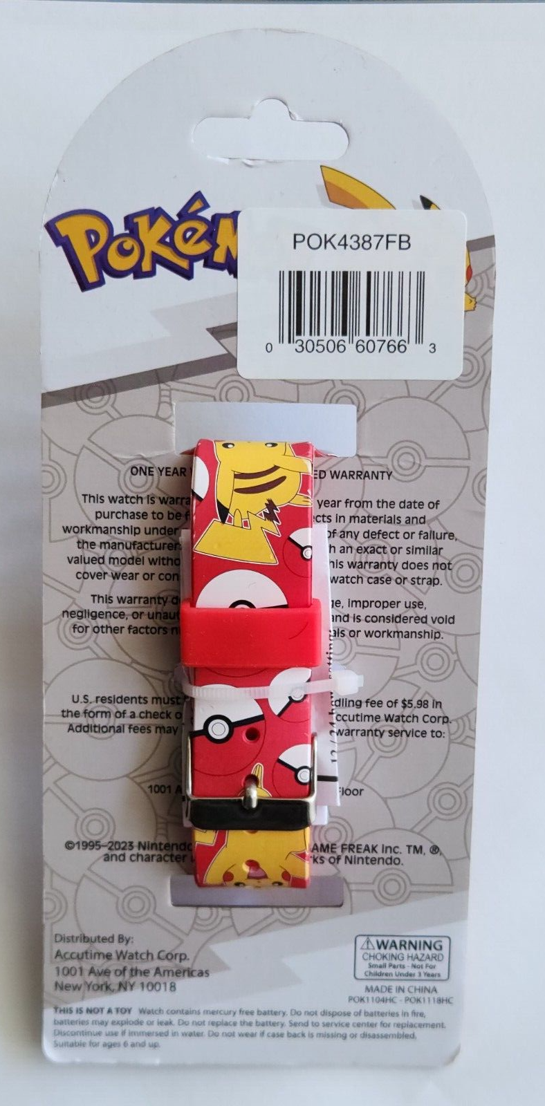 Pokémon Unisex Childrens LED Watch Metallic Silver Bezel Silicone Strap ...