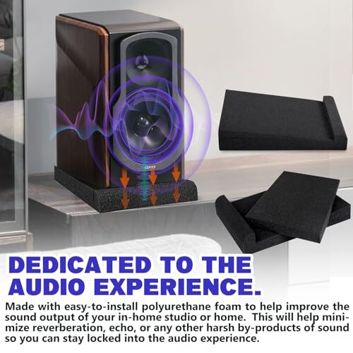 Studio Isolation Pads High-Density Acoustic Foam Panels, Suitable for 5 ...