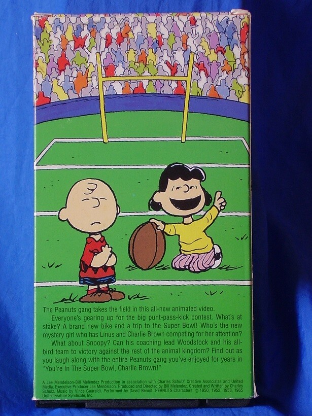 Vintage 'You're In The Super Bowl, Charlie Brown' VHS Shell Oil/NFL ...