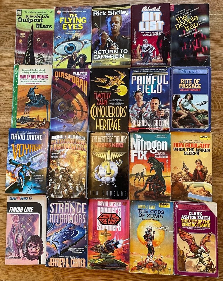 10X All Science Fiction Scifi Random Mix Paperback Books Vintage 1960s ...