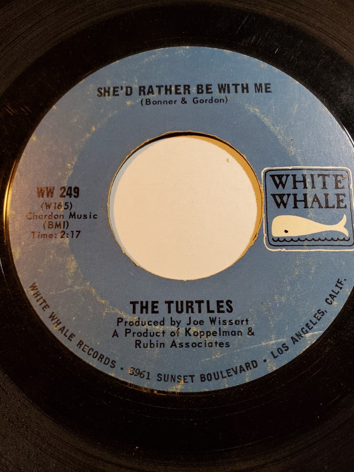 THE TURTLES - She'd Rather Be With Me (45 RPM Single, 1967) GOOD+ F33 ...