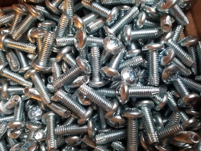 5/16"-18 x 1" Phillips Pan Head Thread Cutting Screw Zinc Type F Point ...