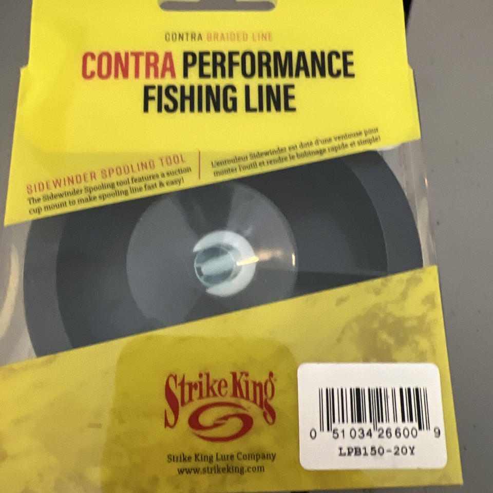 Strike King Contra Performance Fishing Line 20lb Yellow 150 Yds Suction ...