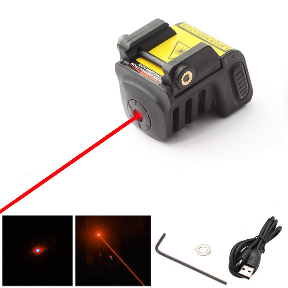 USB Rechargeable Pistol Gun Green/Blue Laser Sight 20mm For Glock 17 ...