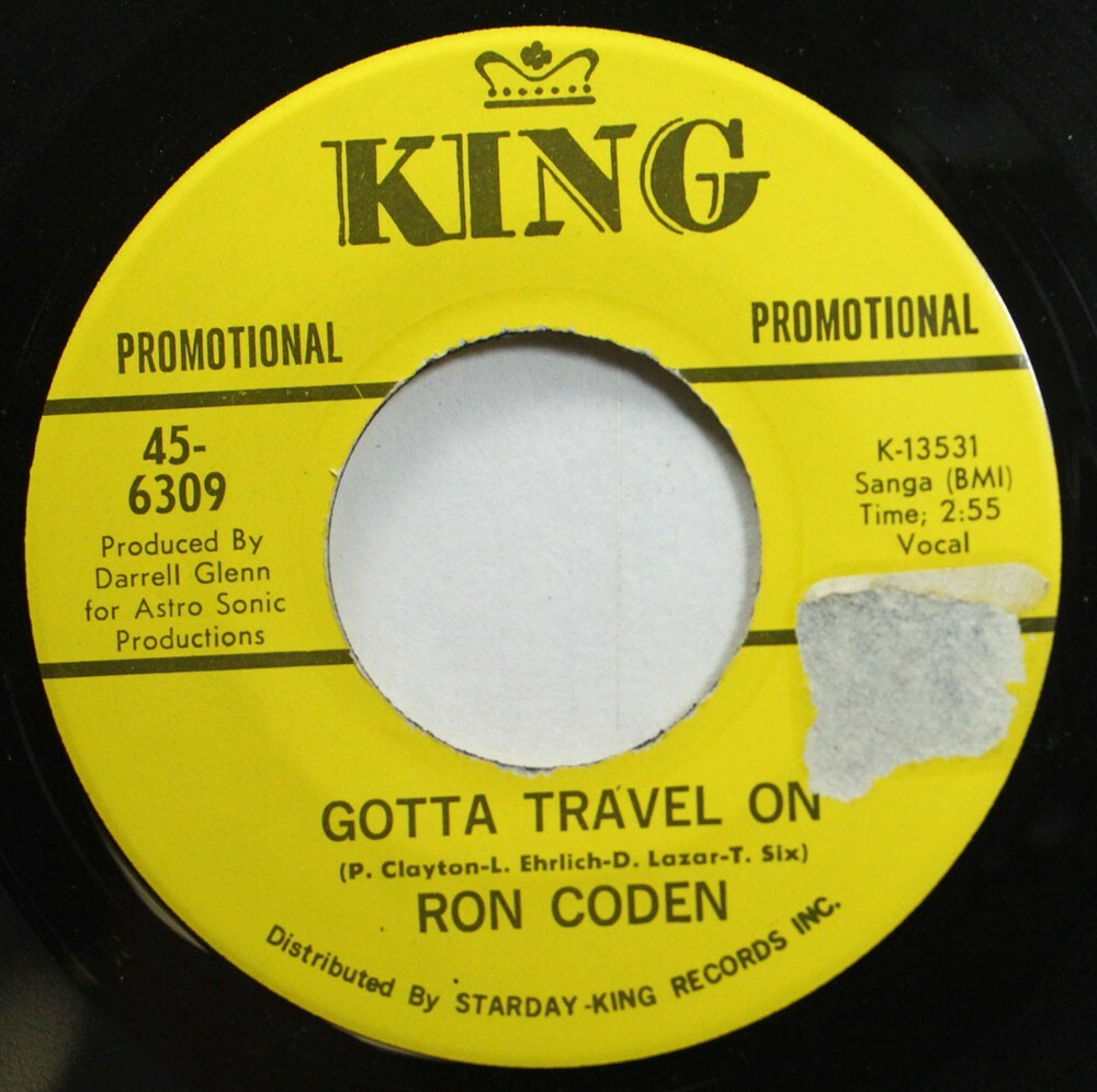 Soul Promo 45 Ron Coden - Gotta Travel On / Two Little Boys On King | eBay