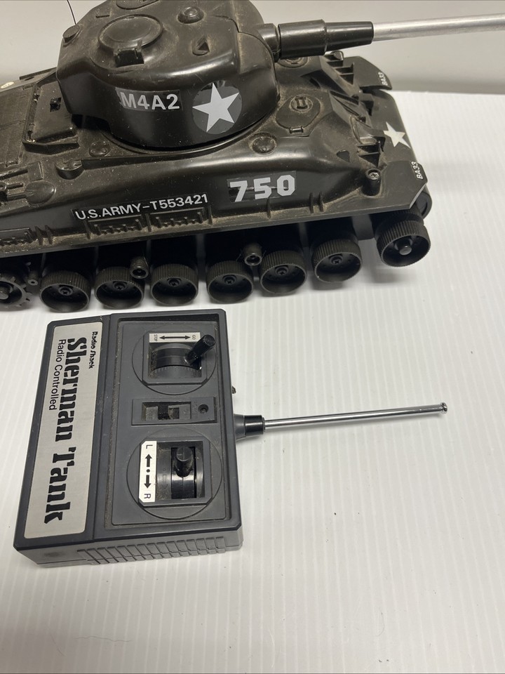Radio Shack Remote Control Combat Tank 60-4052 Vintage RC For Parts Or ...
