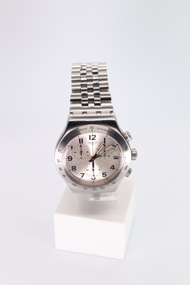 LIMITED SWISS SWATCH IRONY NEW CHRONO YVS425G DESTINATION UPPER EAST ...