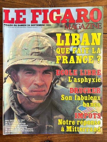 FIGARO MAGAZINE Sept 1983 - Guerre SYRIE LIBAN - Georges BLANC ...