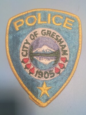 vintage Very Early Rare City Of Gresham Oregon Police patch | eBay