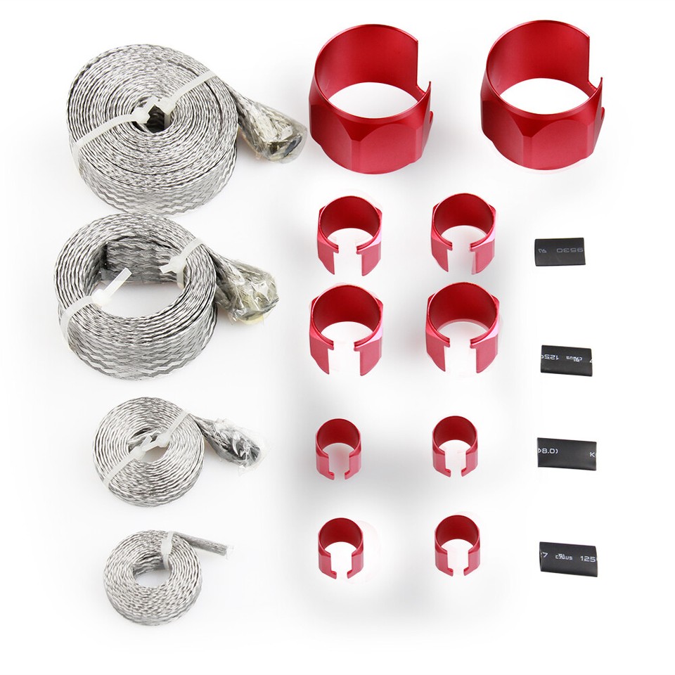 BRAIDED SLEEVE ENGINE/FUEL/RADIATOR/HEATER/OIL LINE HEAT SHIELD HOSE ...
