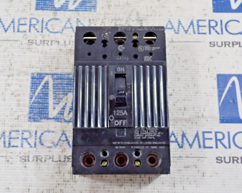 General Electric THQD32125 3 Pole 125 Amp 22k@ 240 Volt Circuit Breaker ...