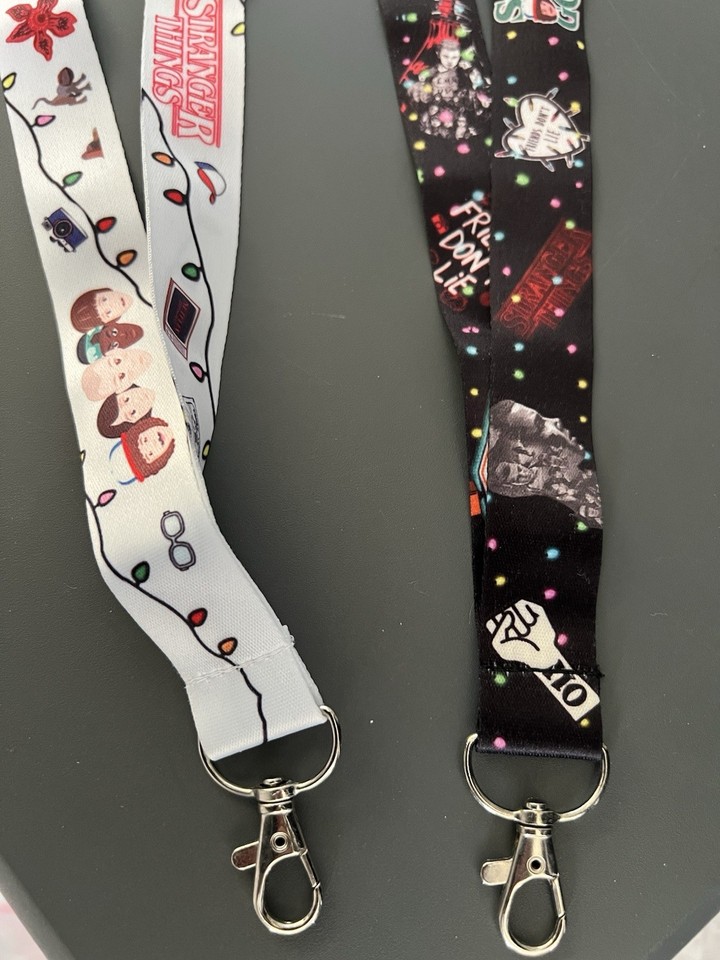 Set Of 2 Stranger Things ID Holder Lanyard Key Chain | eBay