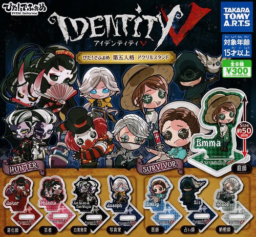 Identity V Acrylic stand All 8 types set Capsule toy Collectible Gacha ...