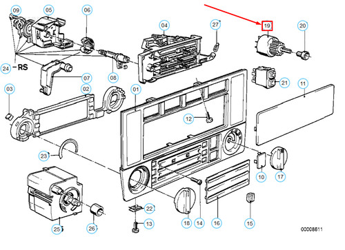 NEW BMW 3 E30 HEATER BLOWER SWITCH 61311376909 1376909 OEM | eBay