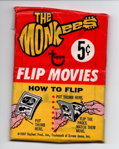 1967 Topps The Monkees Flip Movies Wax Pack | eBay