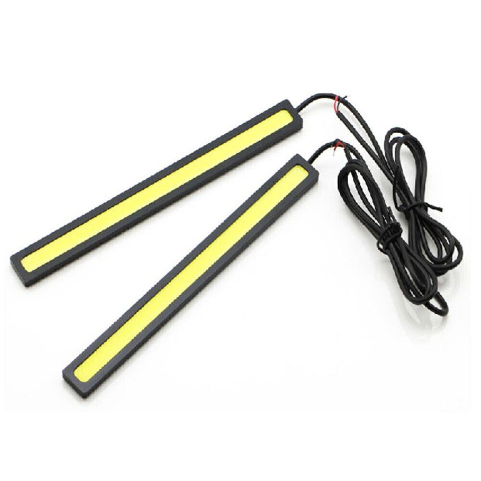 4X 12V LED STRIP DRL DAYTIME RUNNING LIGHTS FOG COB CAR LAMP DRIVING ...