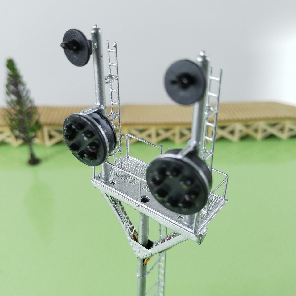 1 x HO scale model railroad tower CPL signal B&O goalpost position # ...