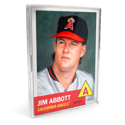 Topps MLB Living Set 615 JIM ABBOT ANGELS 616 NOLAN GORMAN RC CARDINALS ...