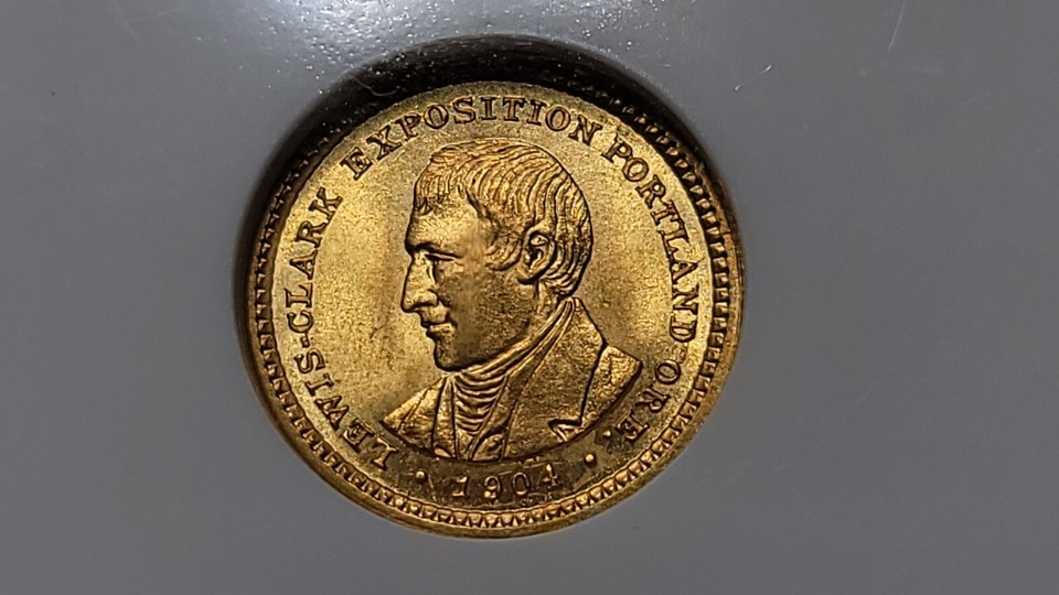 1904 Lewis & Clark Gold Commemorative Dollar $1 NGC MS 65 | eBay